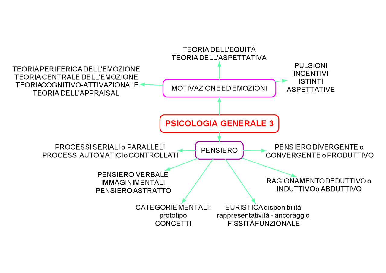 Psicologia Generale Mappe Concettuali Moduli 2 8 9 Theory Th