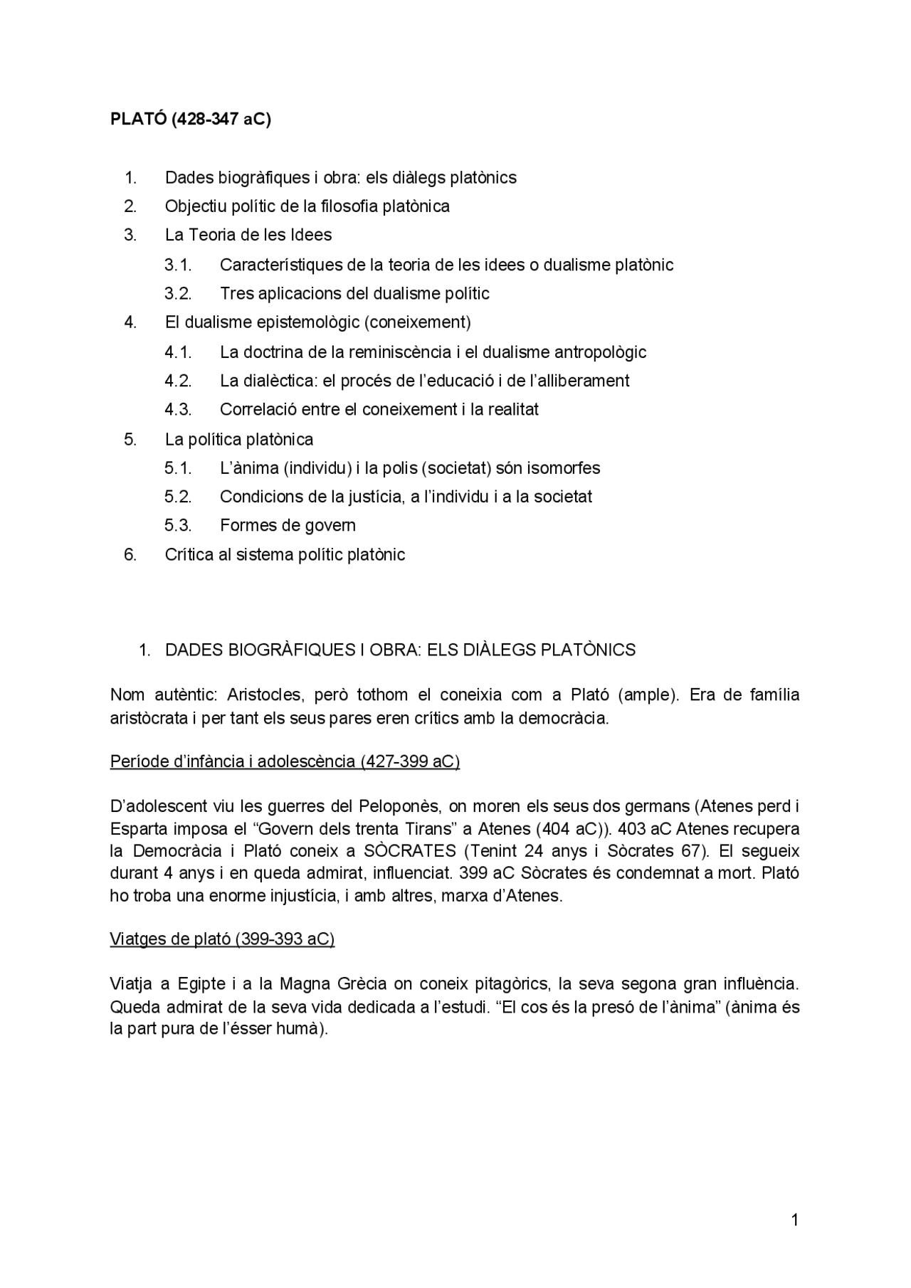 PaltÓ Resum 2n Batxillerat Docsity