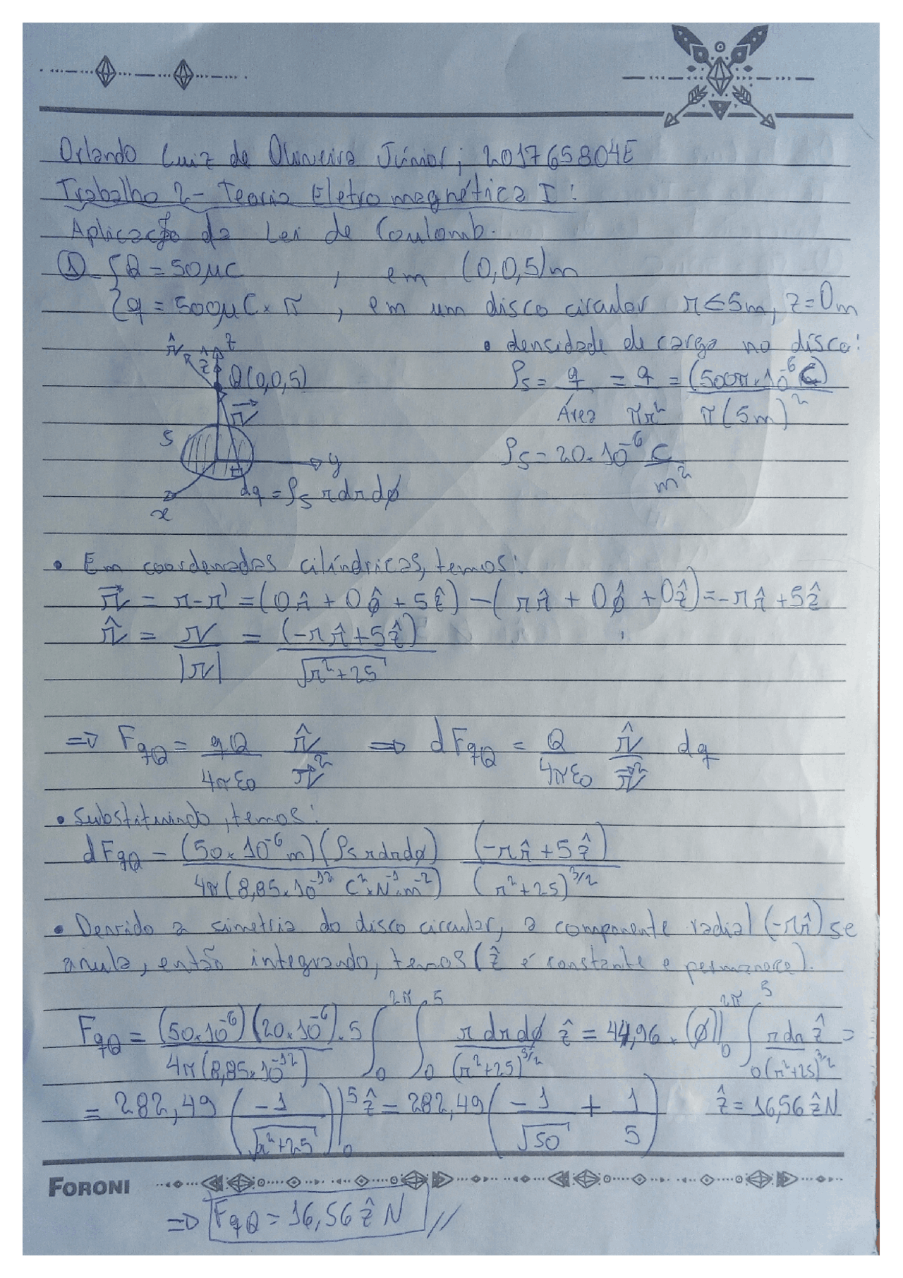 Exercício Resolvido De Teoria Eletromagnetica Exercícios
