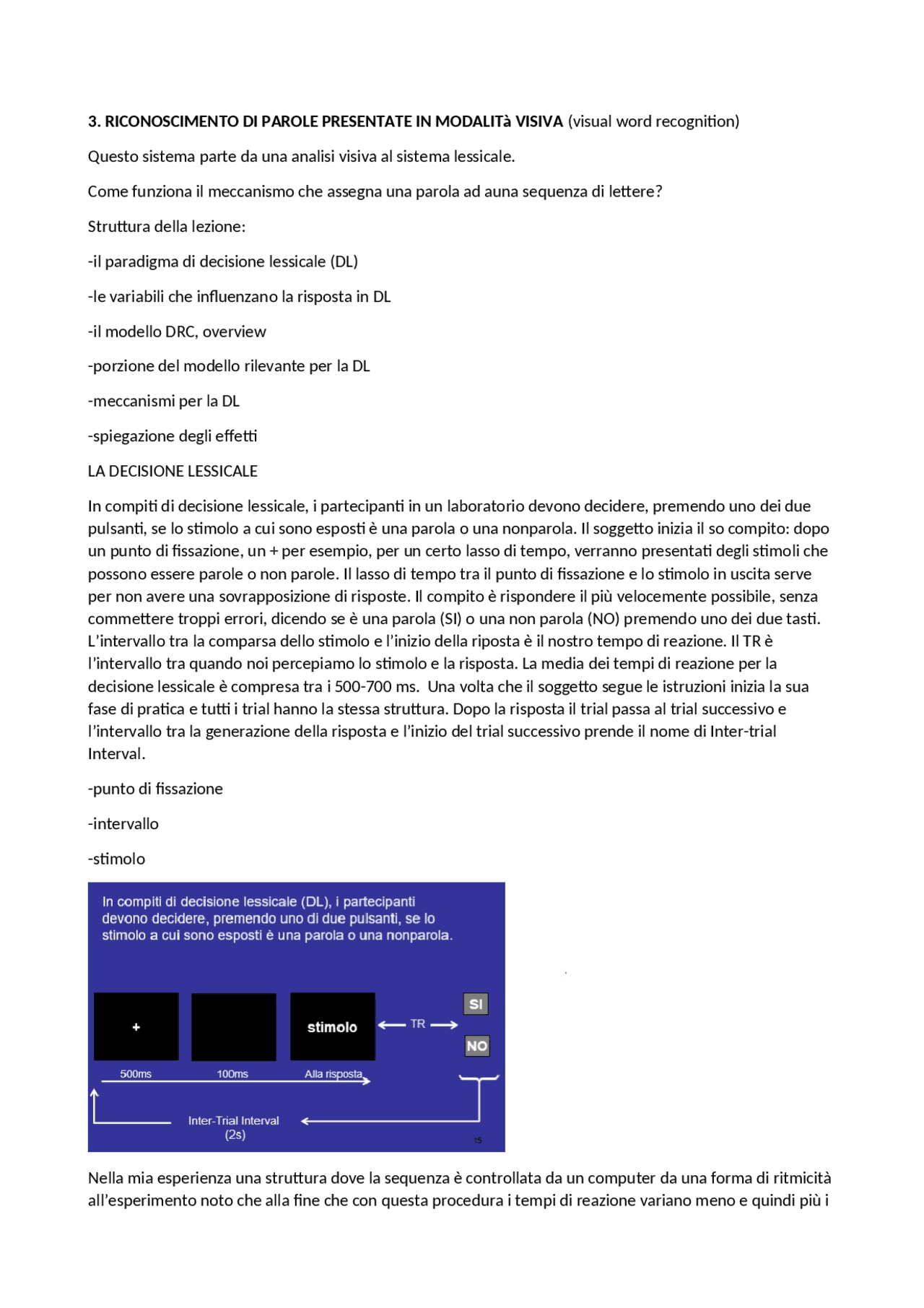 Visual Word Recognition Docsity