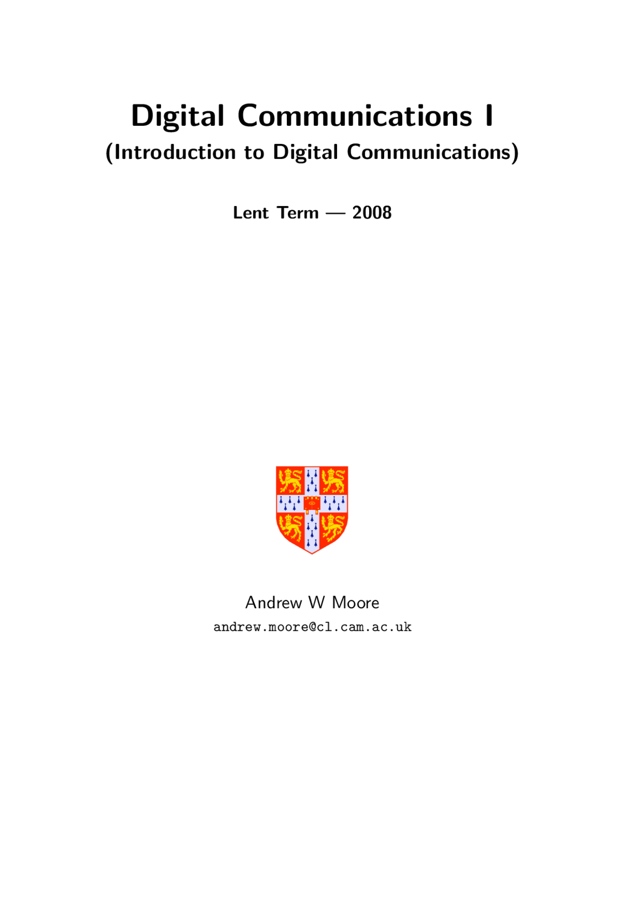 Digital Communication Docsity
