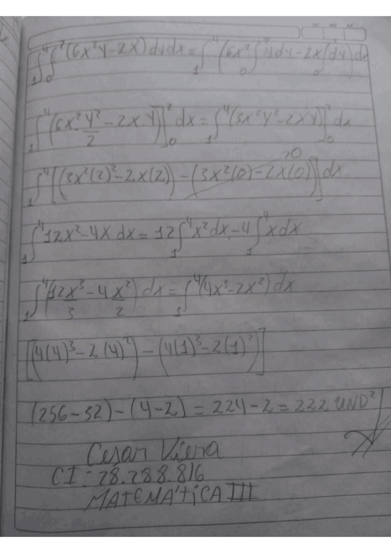Matematica Examen Unidad Docsity