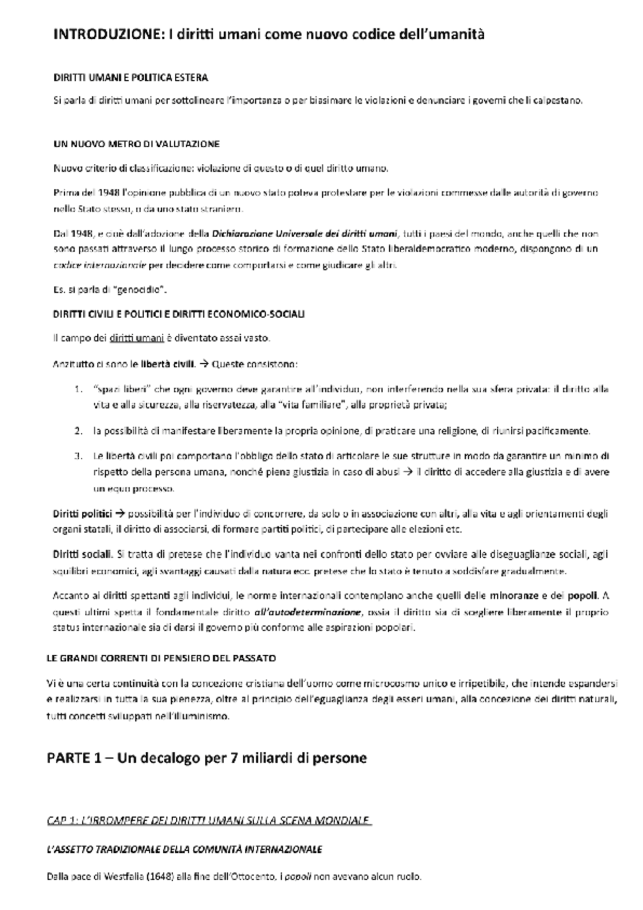 Diritti Umani Oggi Cassese Docsity