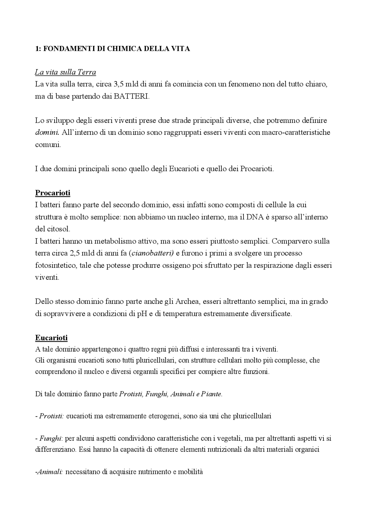 Dispense Di Biologia Vegetale Docsity