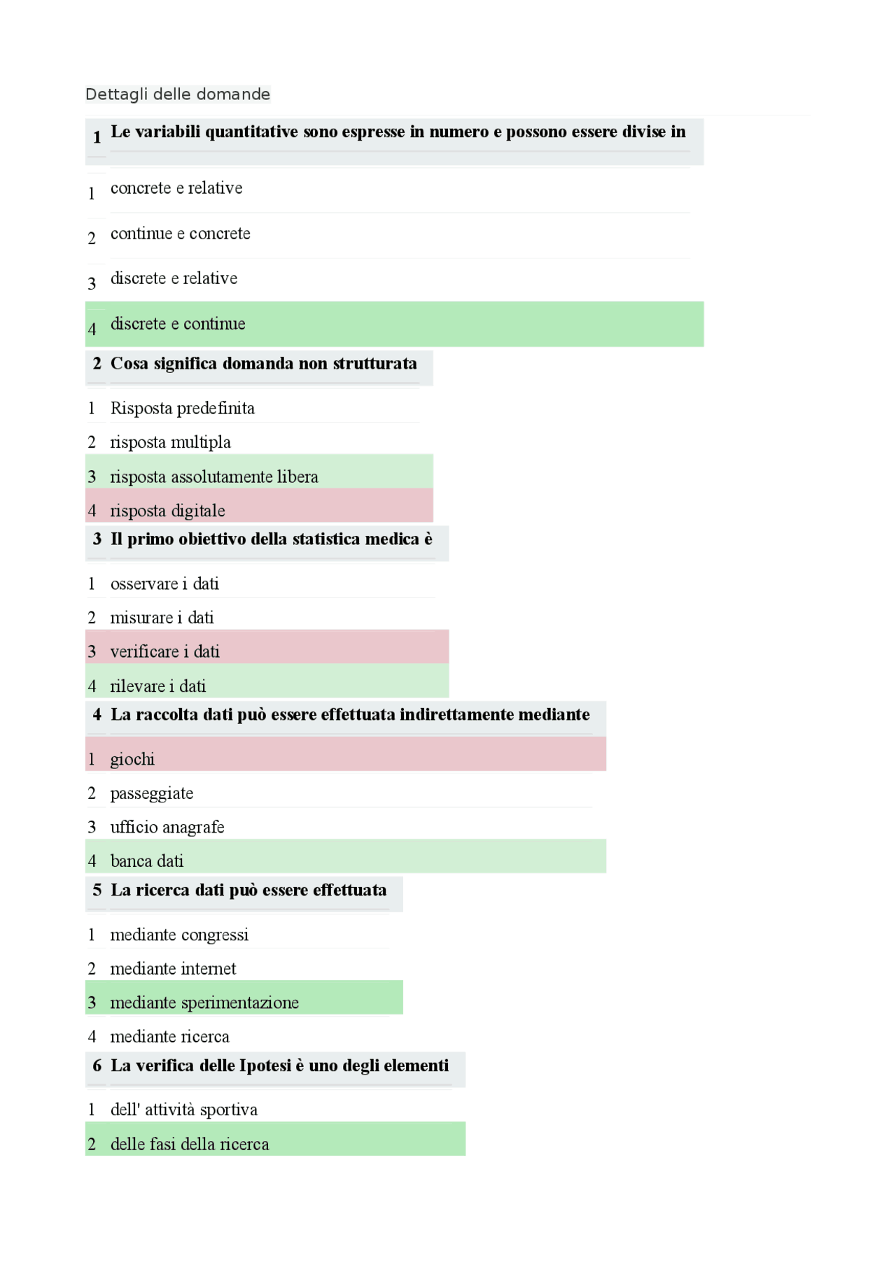 Statistica Medica Lm 47 Prove Desame Di Statistica Medica Docsity