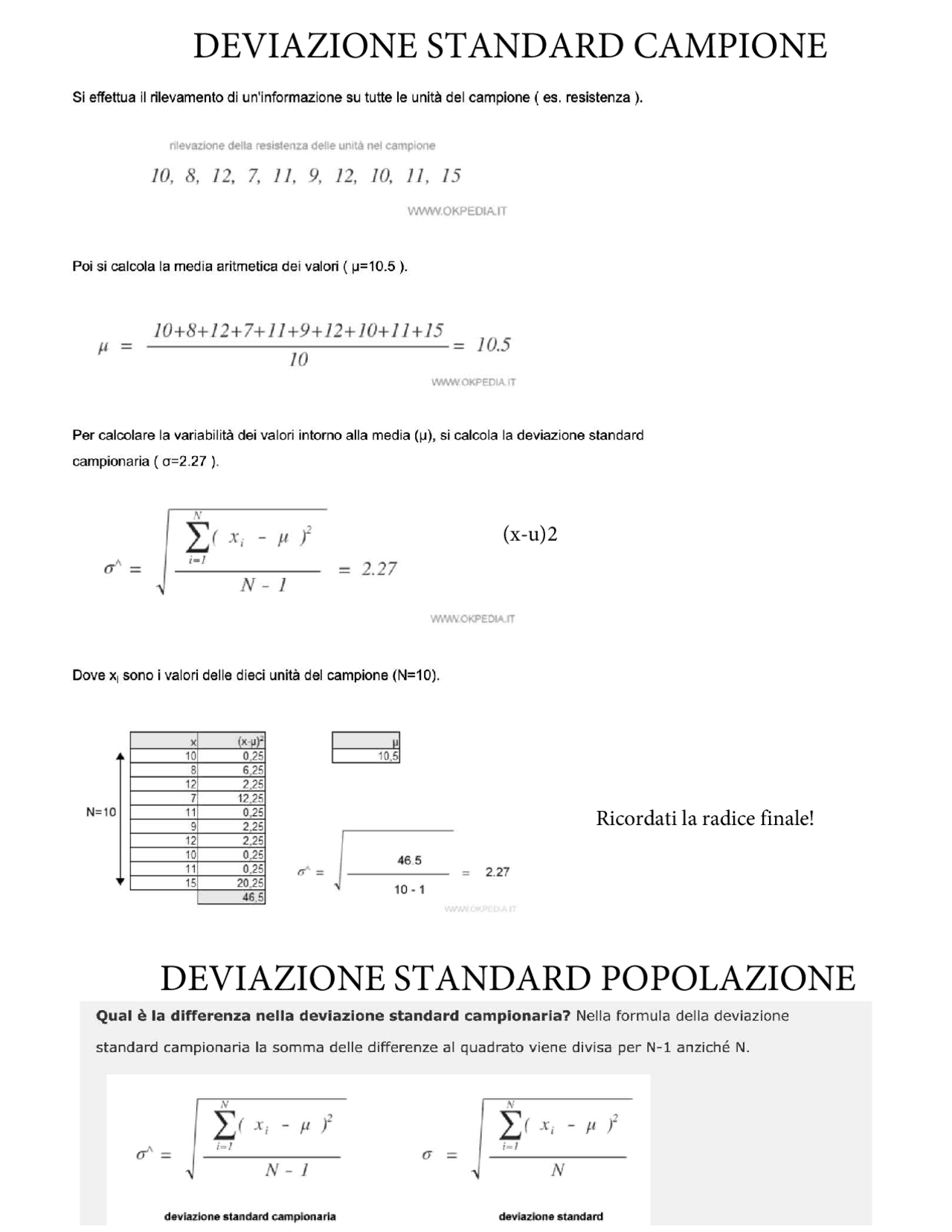 Appunti Statistica Lezione Docsity