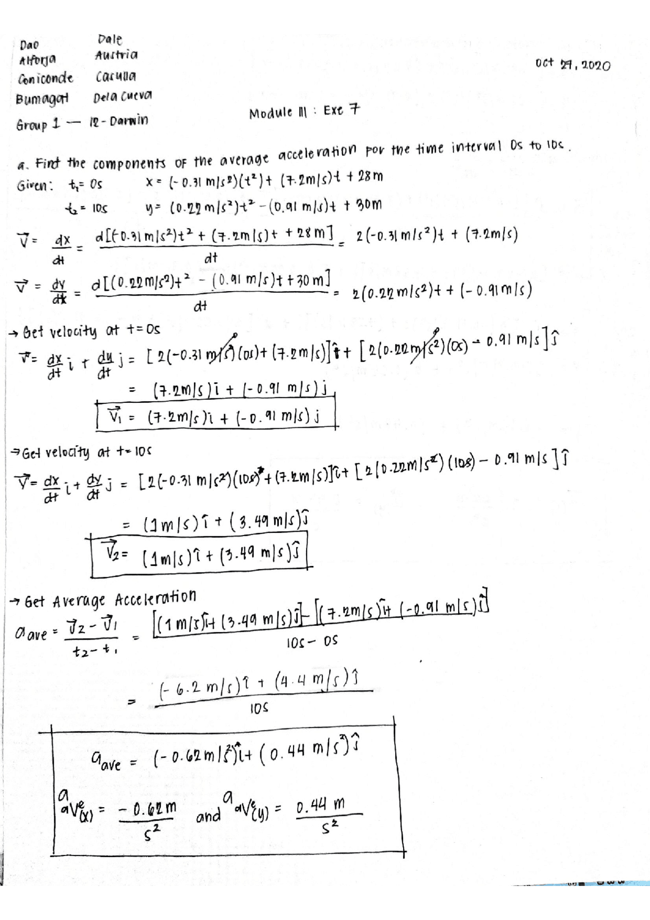 Exercises Of Physics Quarter 1 Docsity