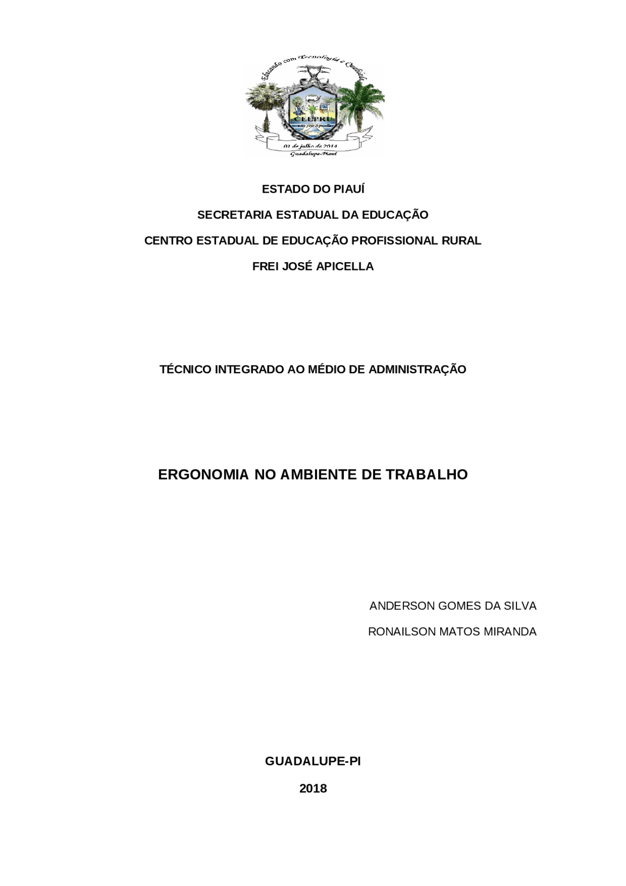 Ergonomia No Ambiente De Trabalho Docsity