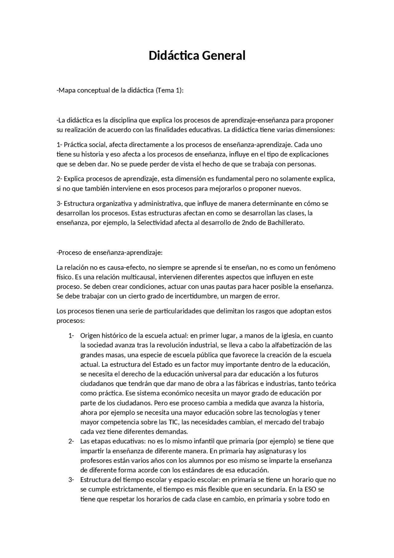 Apuntes Didáctica General Docsity