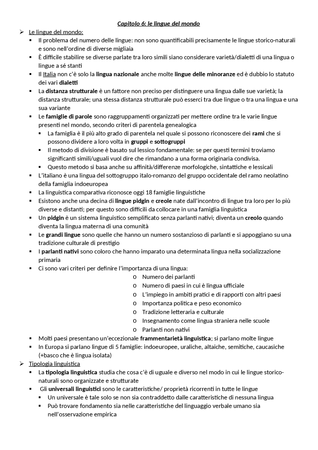 La Linguistica Un Corso Introduttivo Cap 6 Docsity