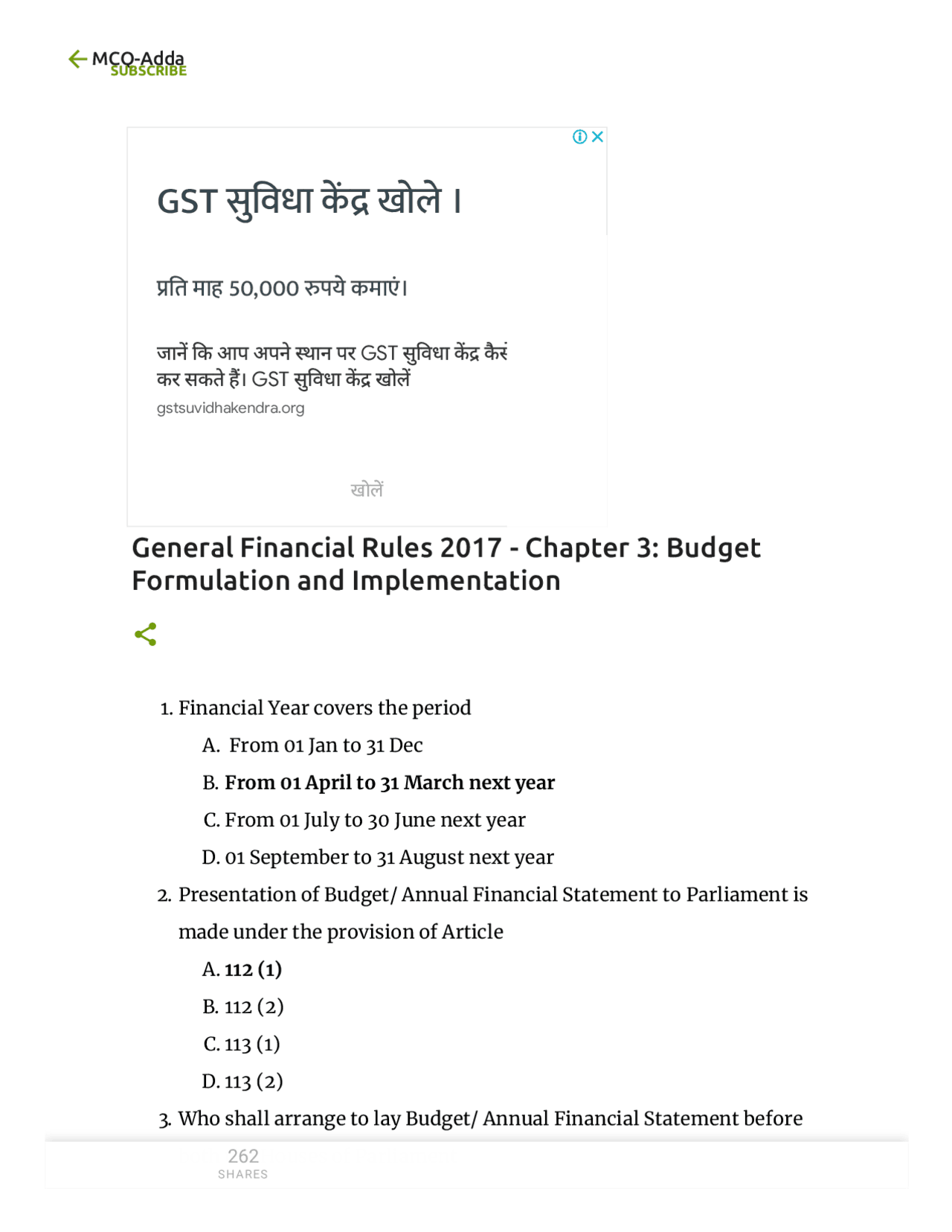 Gfr chapter 3 very useful information on general financial rules - Docsity