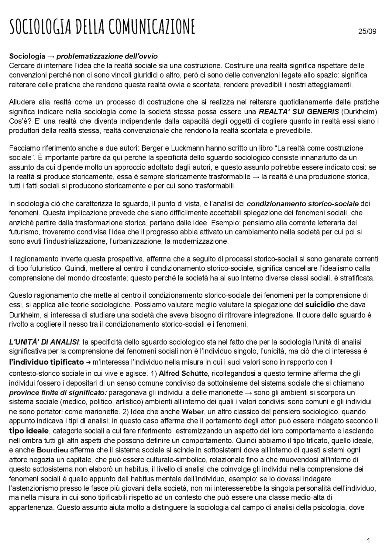 Sociologia Della Comunicazione Docsity