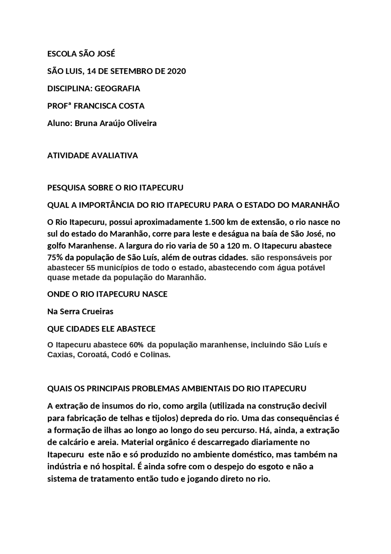 Meus Exercícios De Escola Docsity