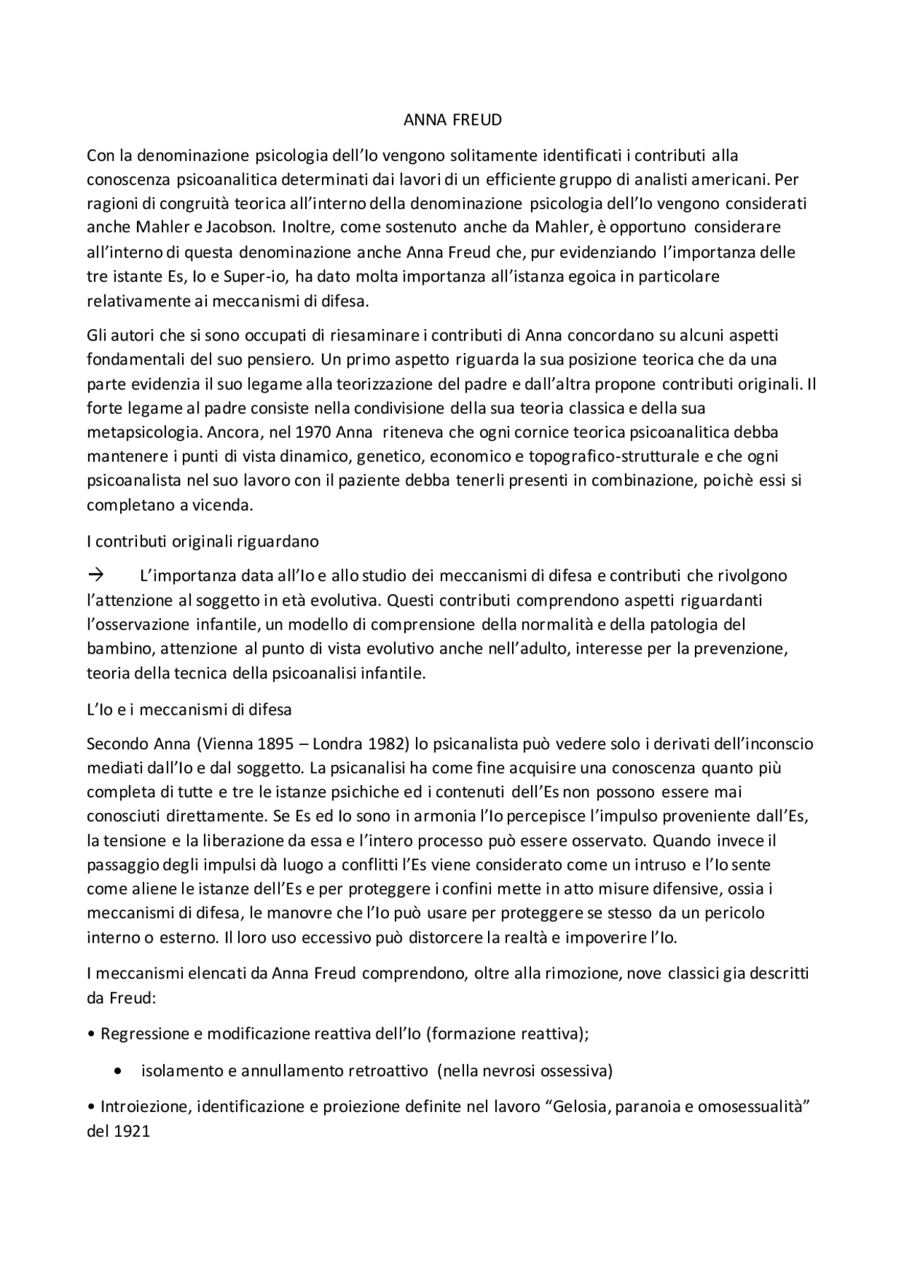 Manuale Di Psicologia Dinamica Docsity