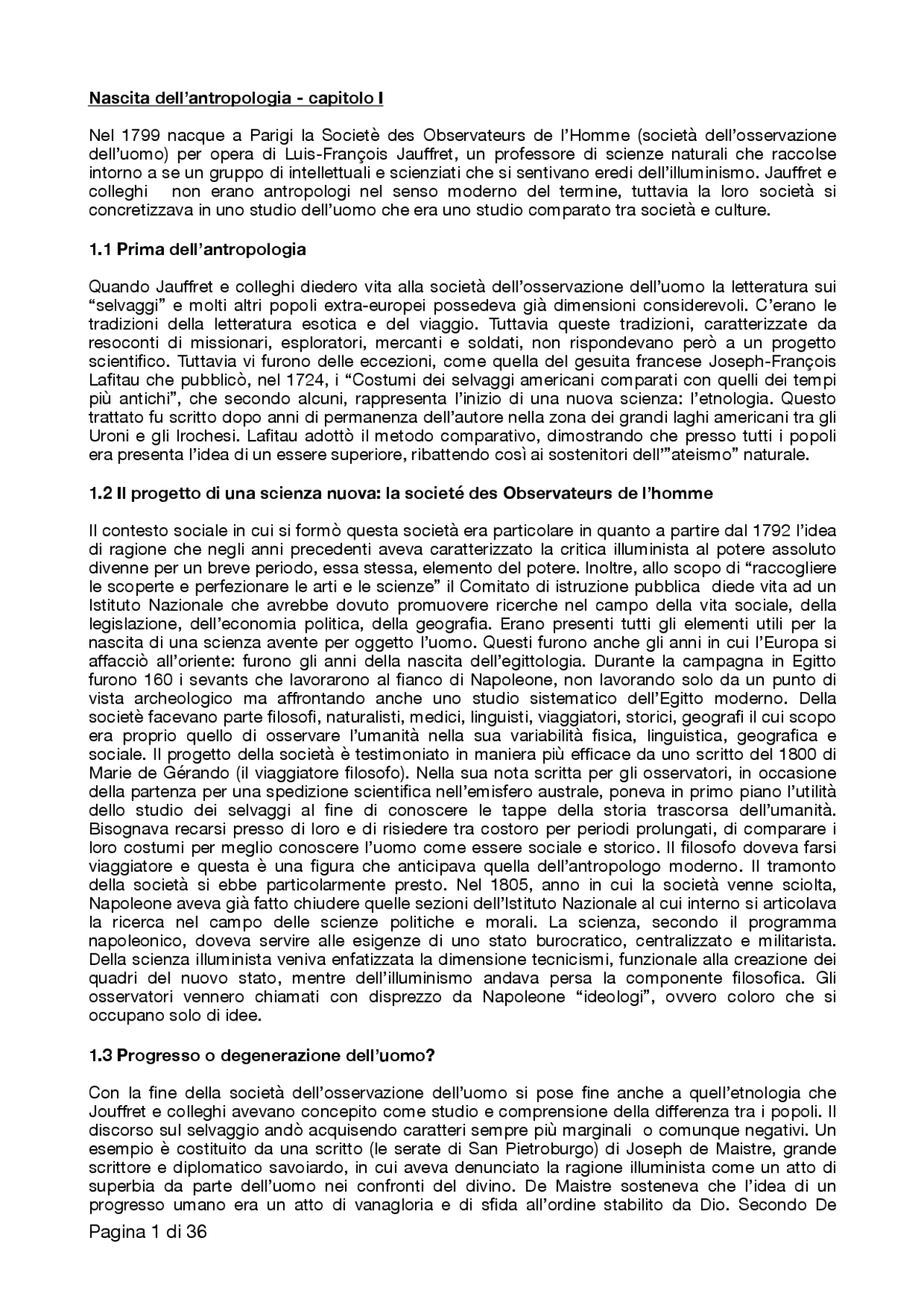Storia Dellantropologia Di Fabietti Riassunto Docsity