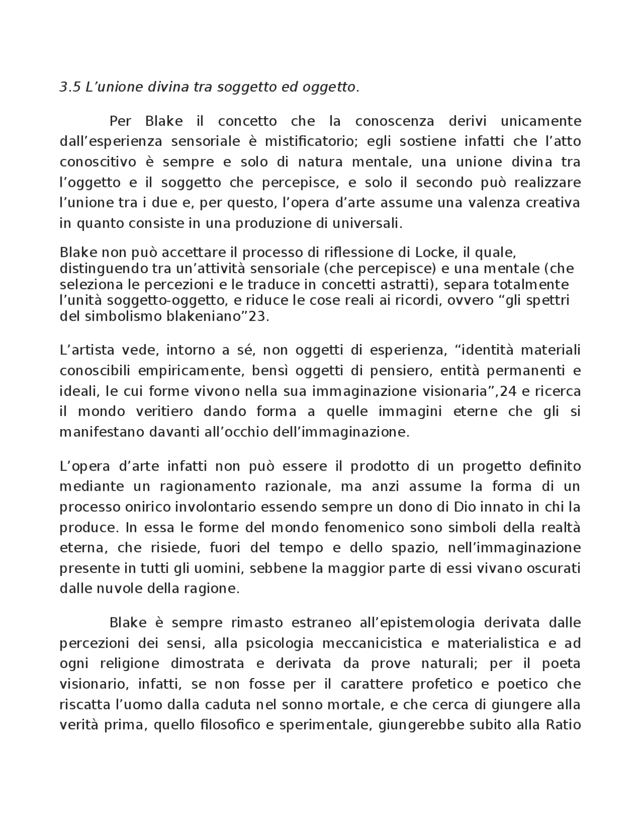 Appunti William Blake Docsity