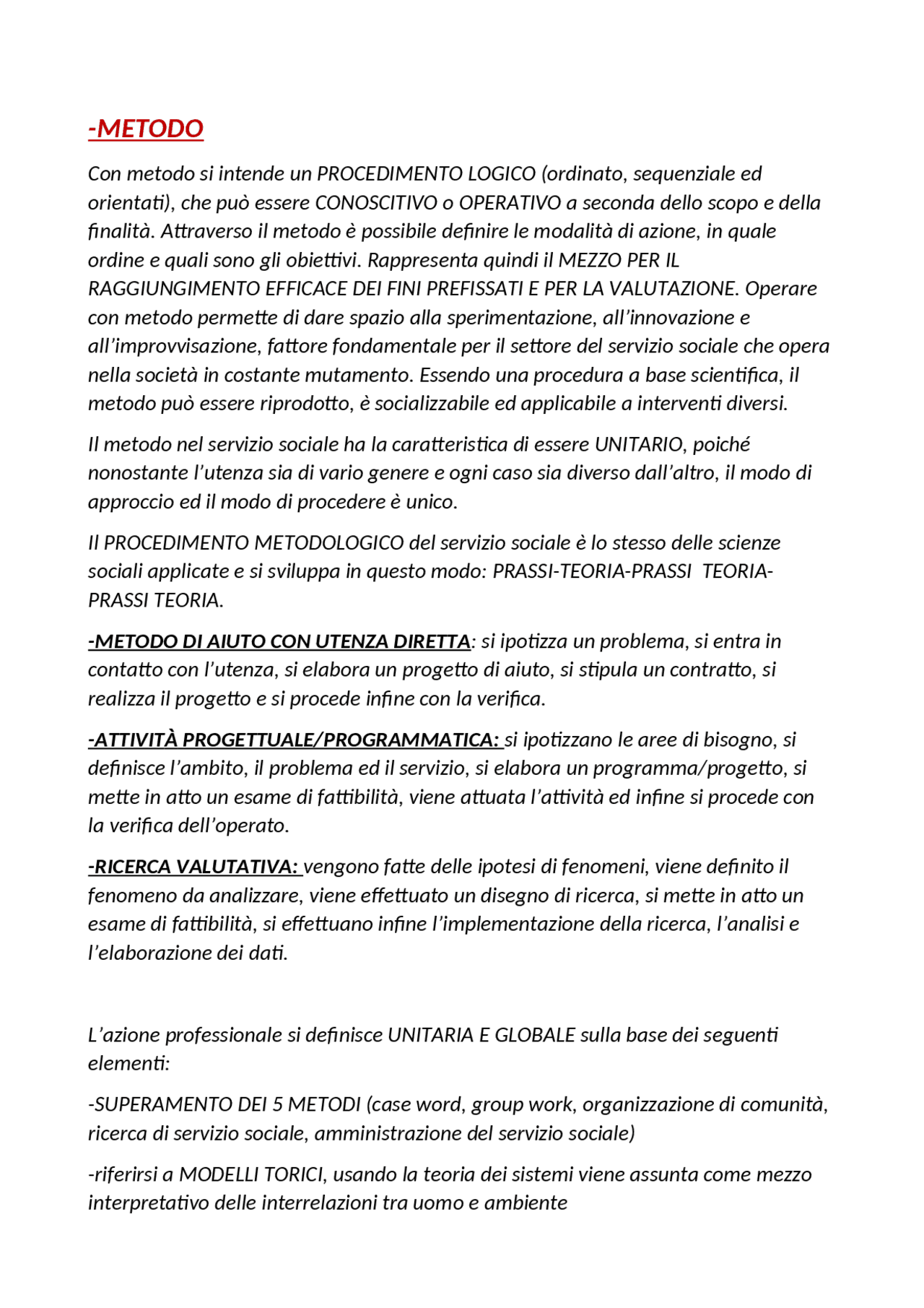 Riassunto Manuale Dellassistente Sociale Docsity