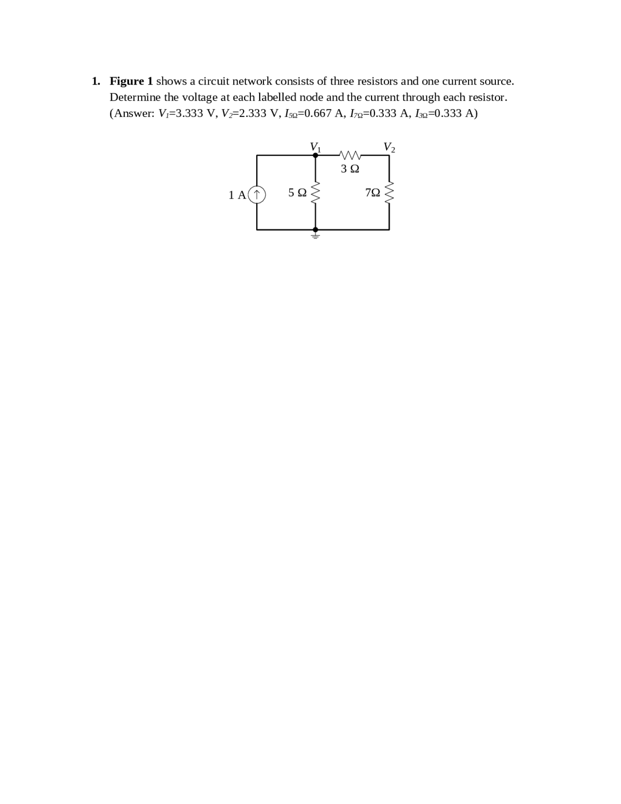 Nodal Exercise Electrical Technology Docsity
