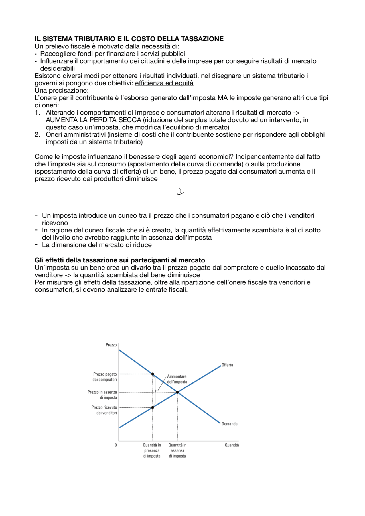 Sistema Tributario E Costo Della Tassazione Docsity