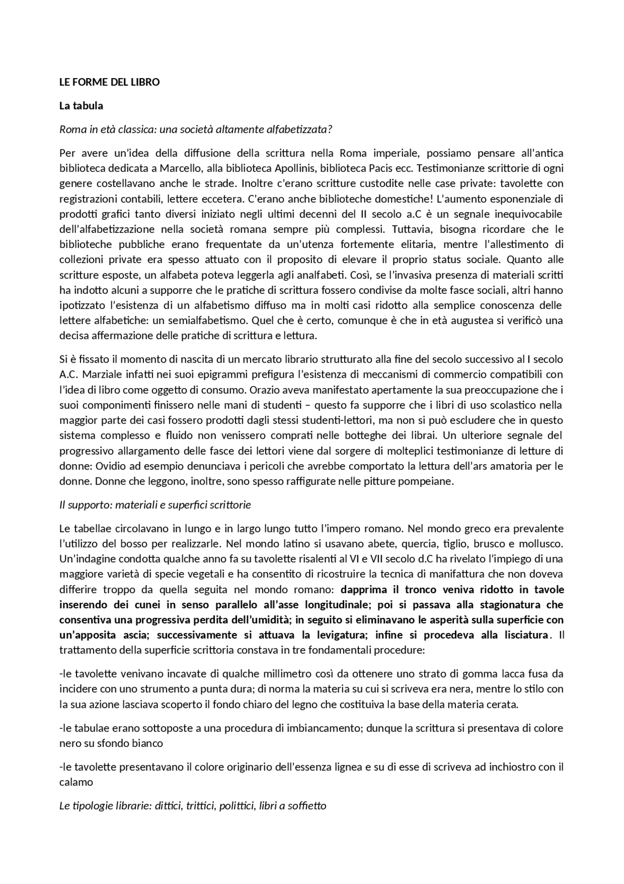 Riassunto Del Codice Docsity