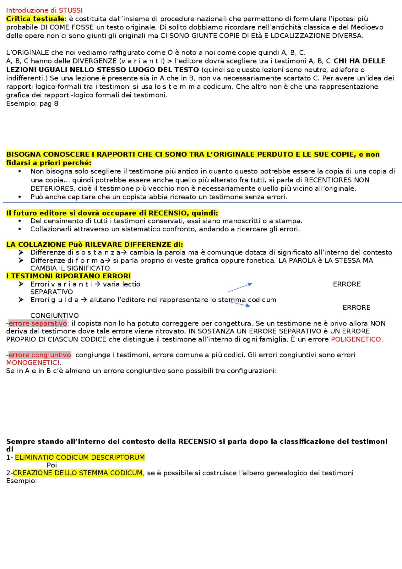 Introduzione Stussi Fondamenti Di Critica Testuale Docsity