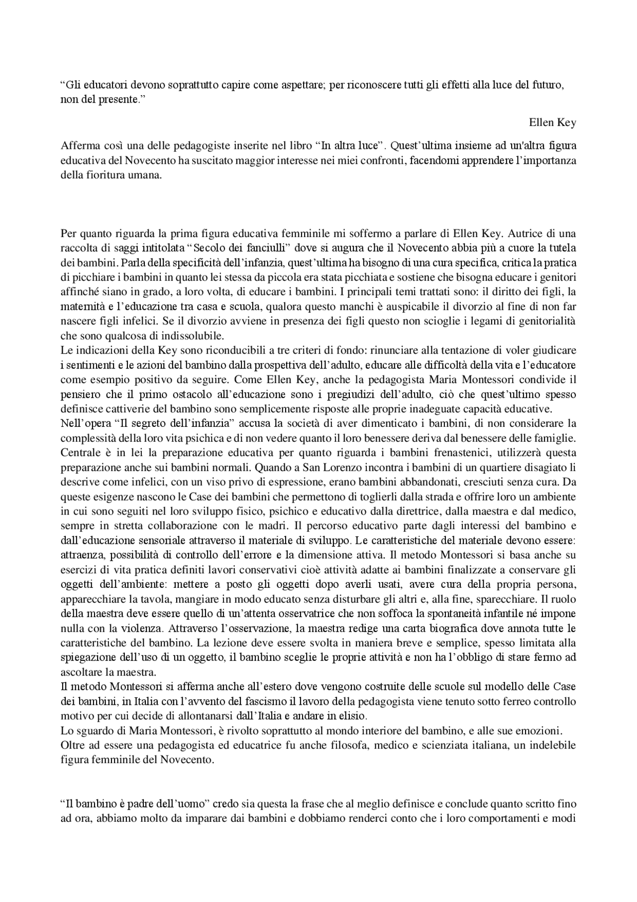 Relazione In Altra Luce Docsity