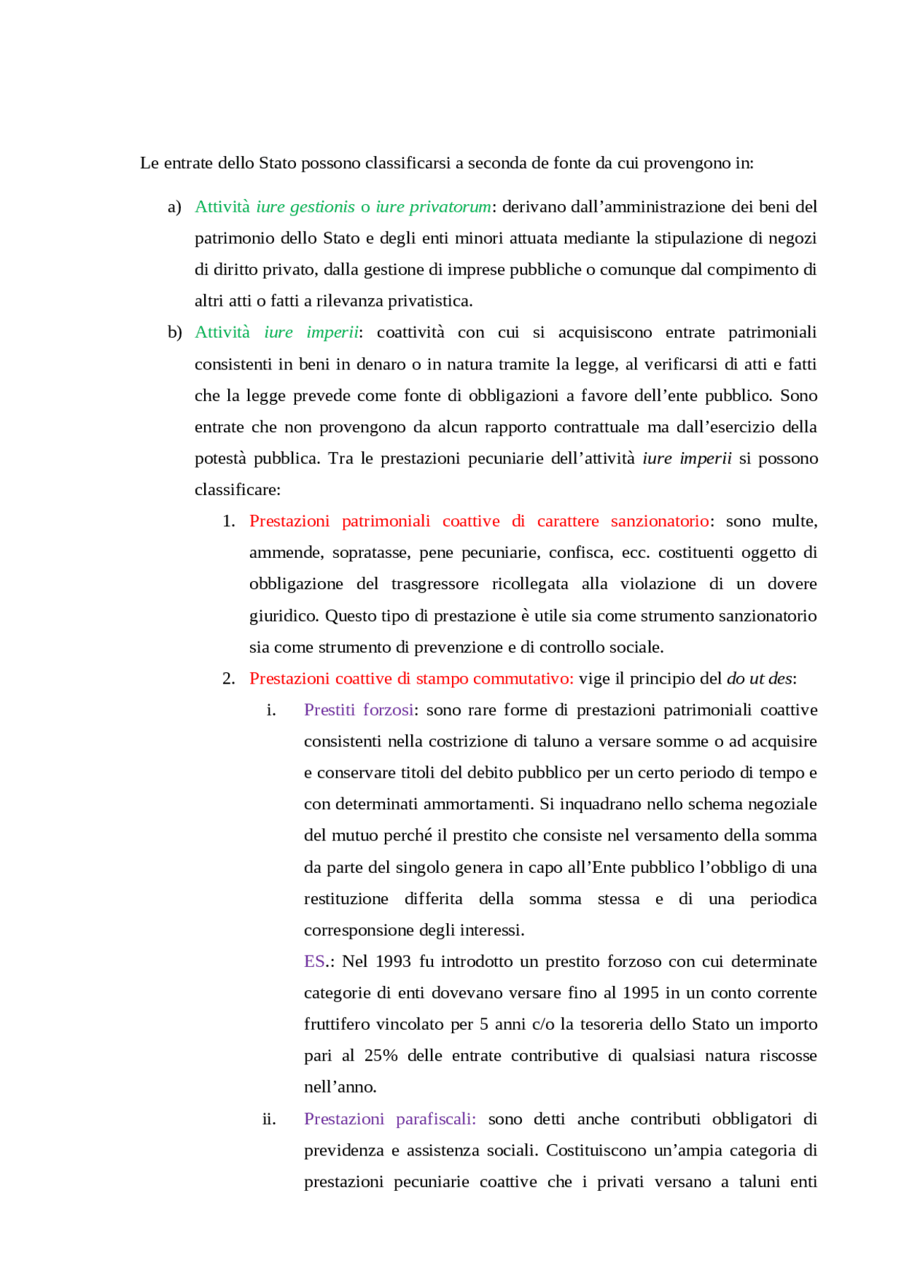 Riassunti E Appunti Di Diritto Tributario Docsity