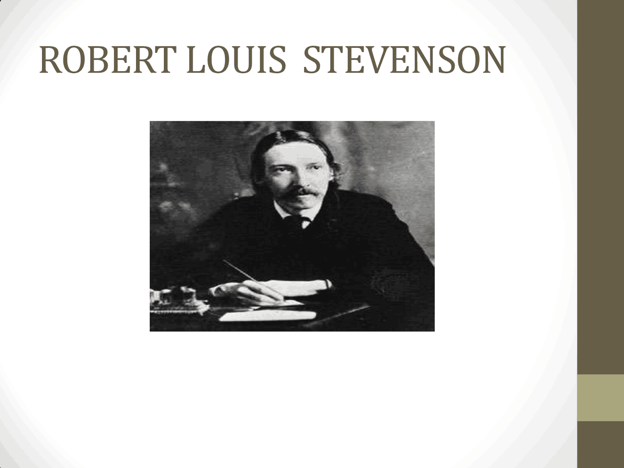 Robert Louis Stevenson: Life and Artworks - Docsity