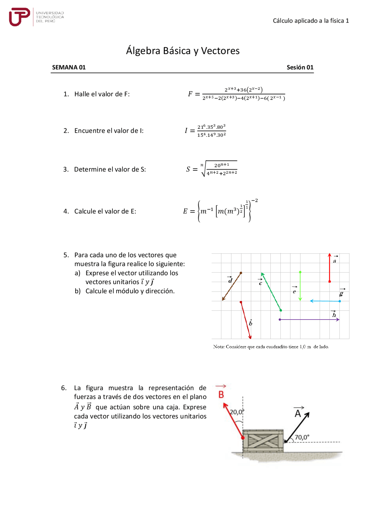 Ejercicios De Algebra Y Vectores Docsity