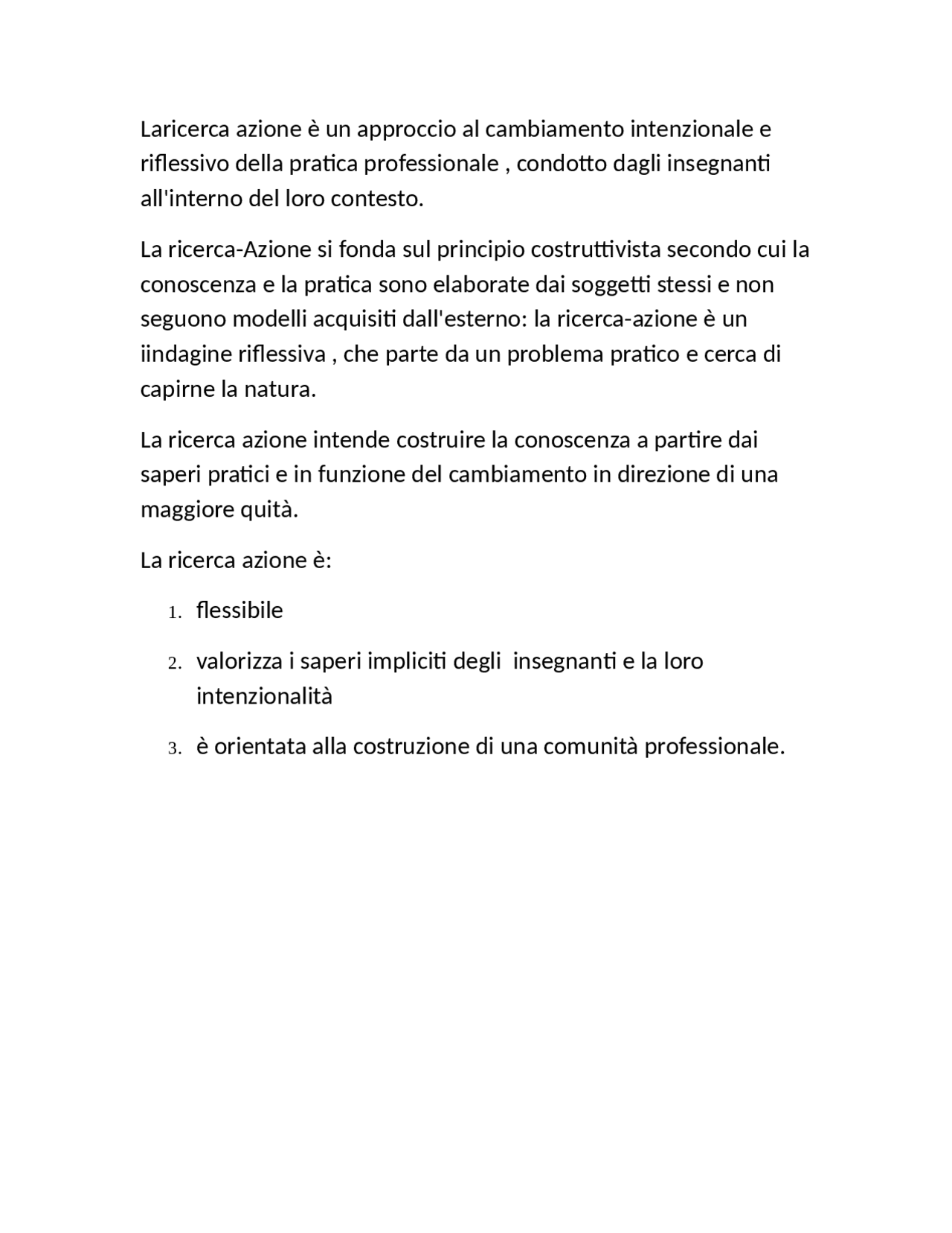 La Ricerca Azione In Metodologia Docsity