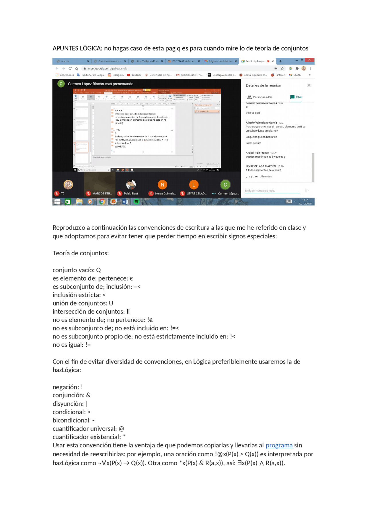 Apuntes De Los Textos De Lógica I Resúmenes De Lógica Docsity
