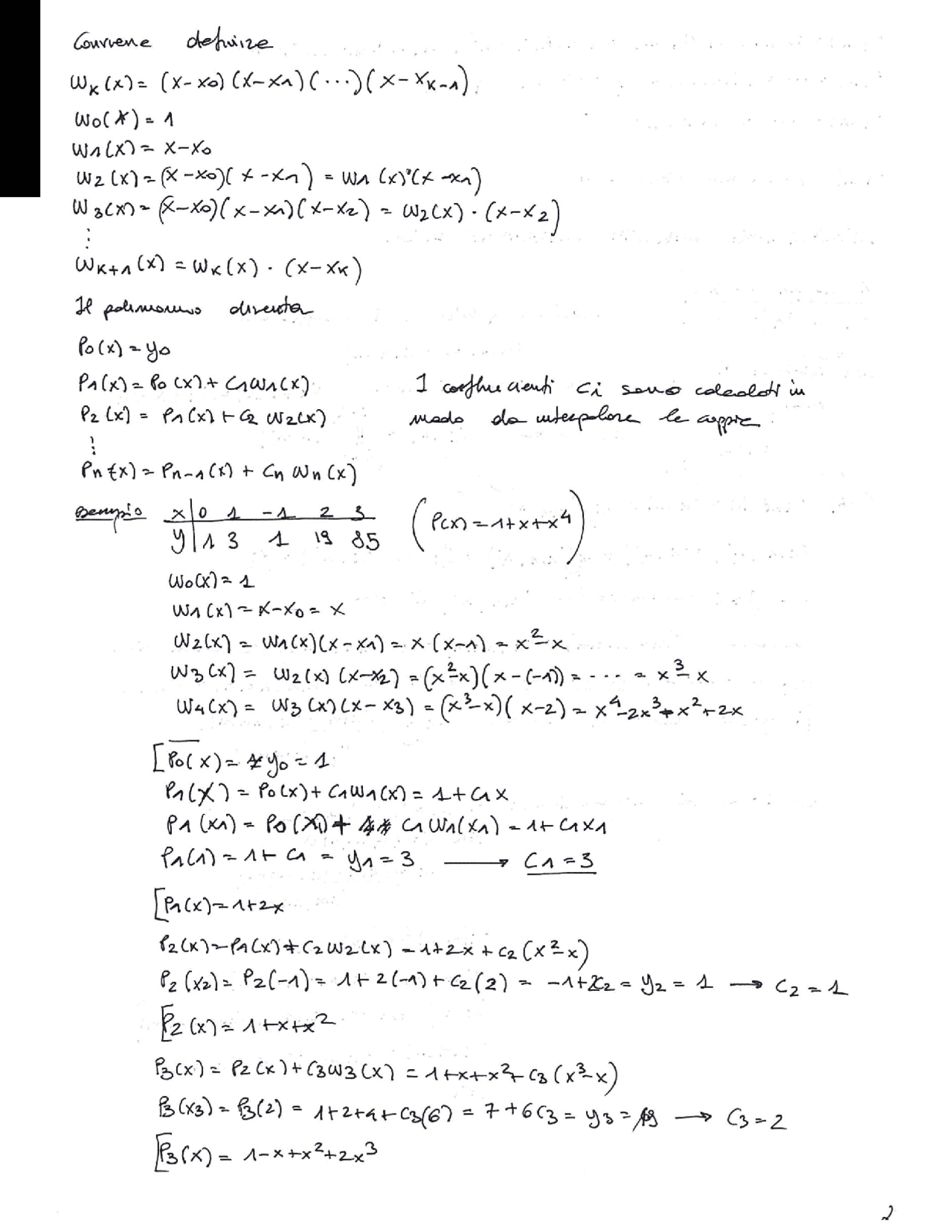 Calcolo Numerico Parte 2 Docsity