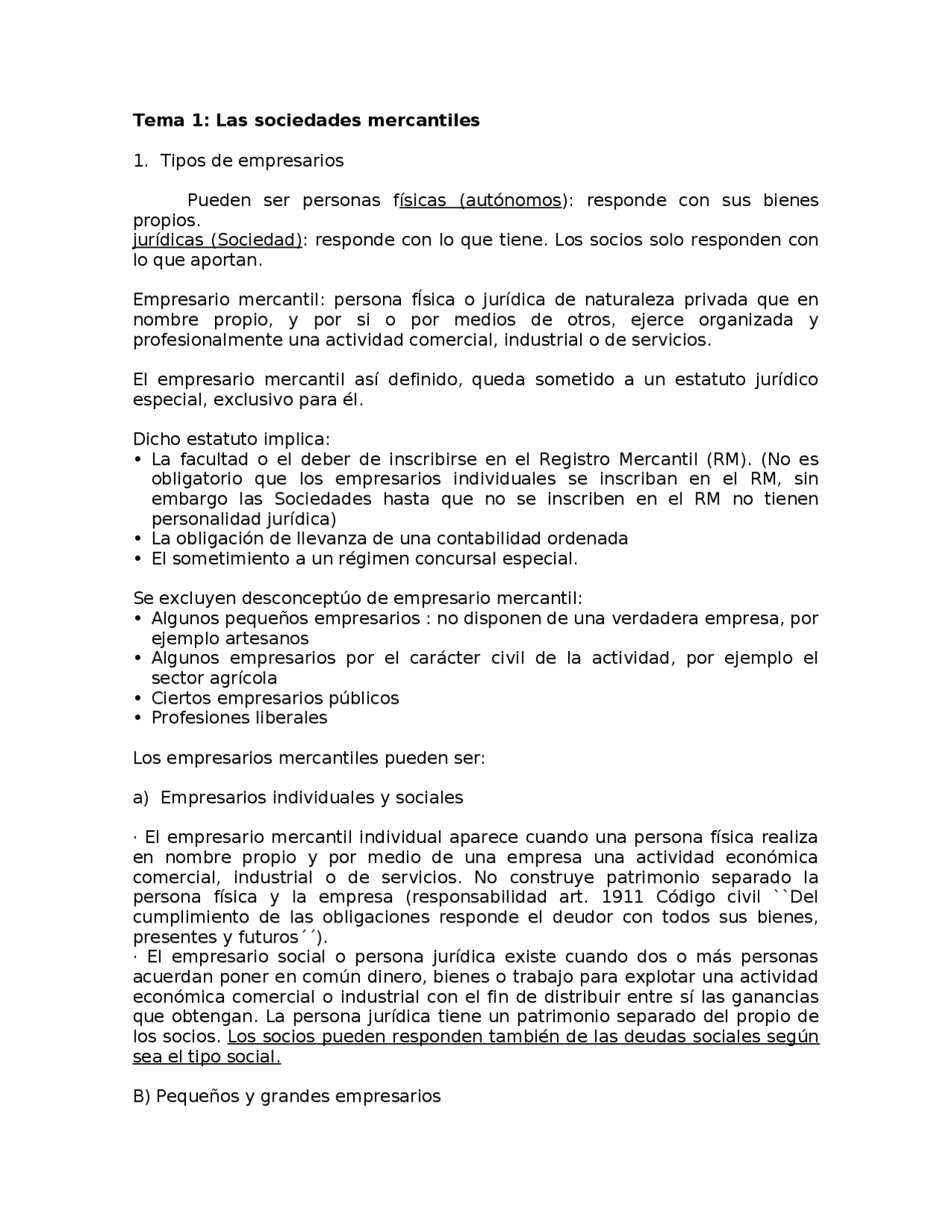 Derecho De Sociedades Docsity
