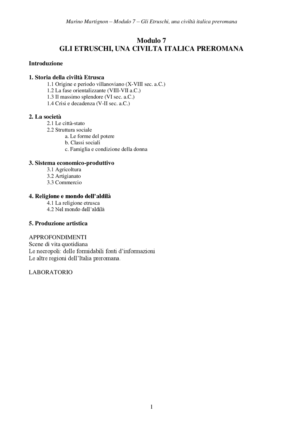 Etruschi Storia Etrusca Docsity