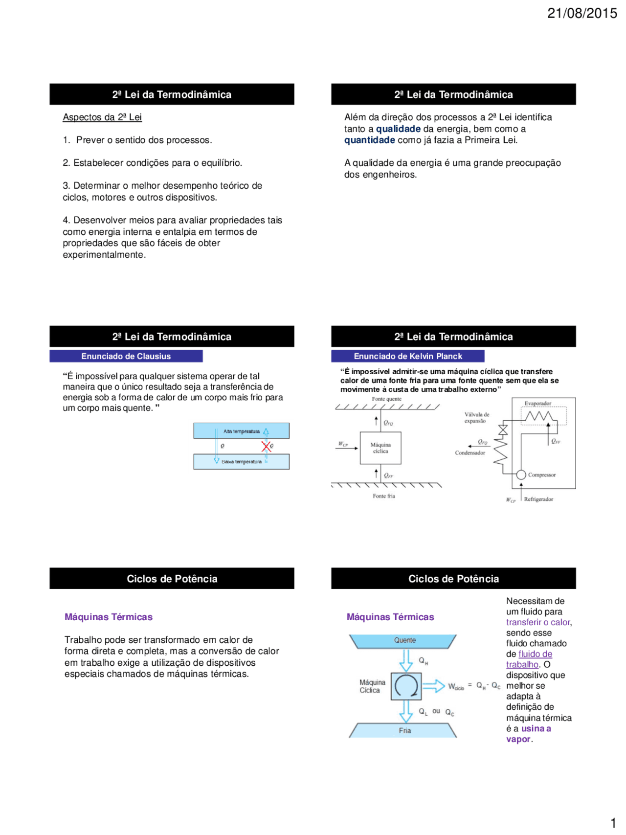 Termodinâmica Aplicada Docsity