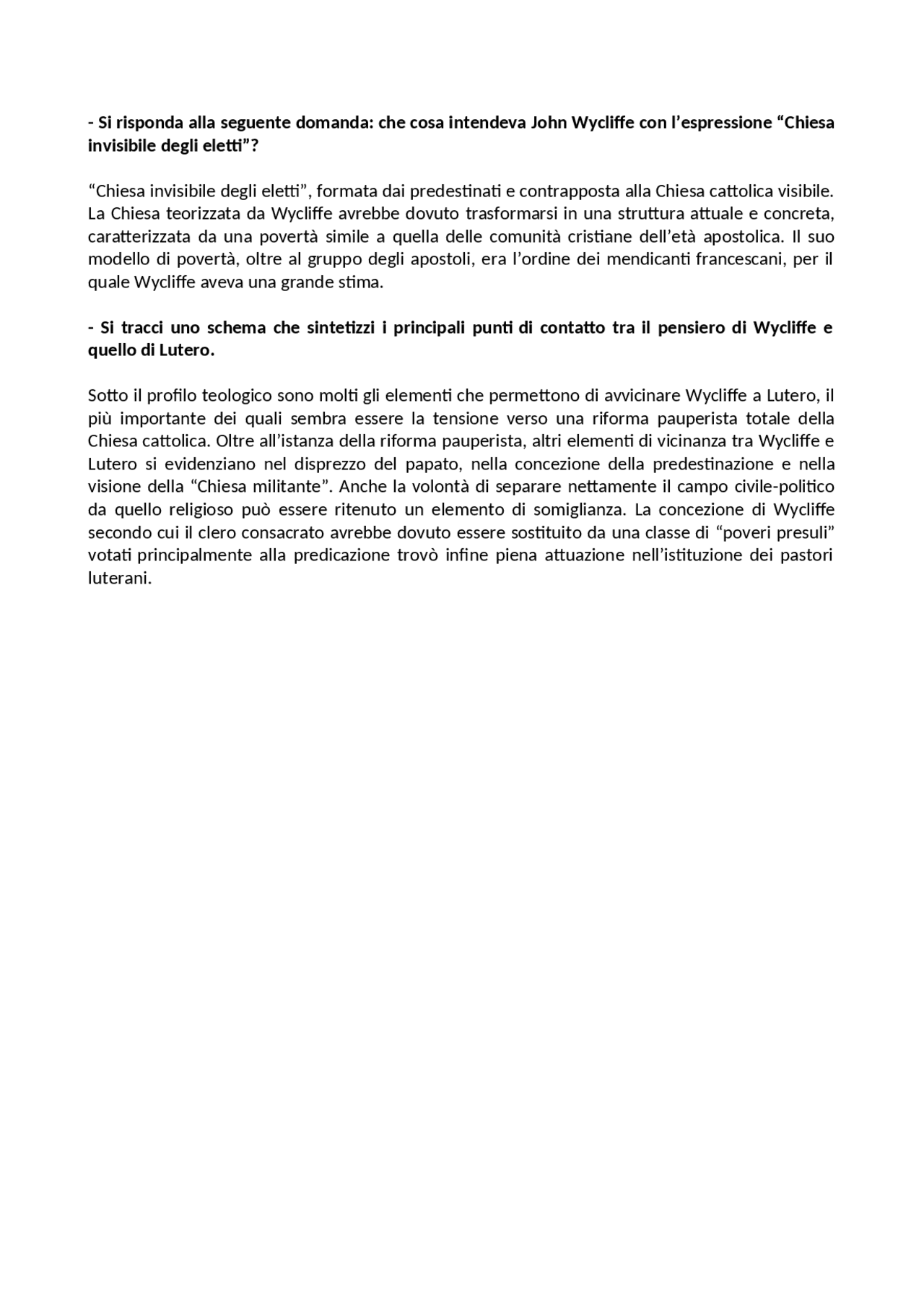 Domande Di Autovalutazione Lezione 29 Storia Moderna E Campus Docsity