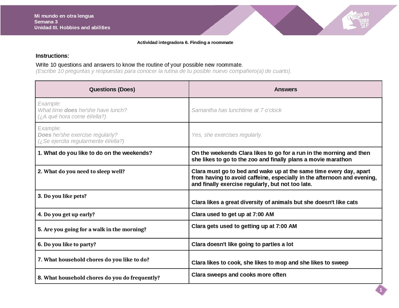 Modulo Seis Actividad 6 Docsity