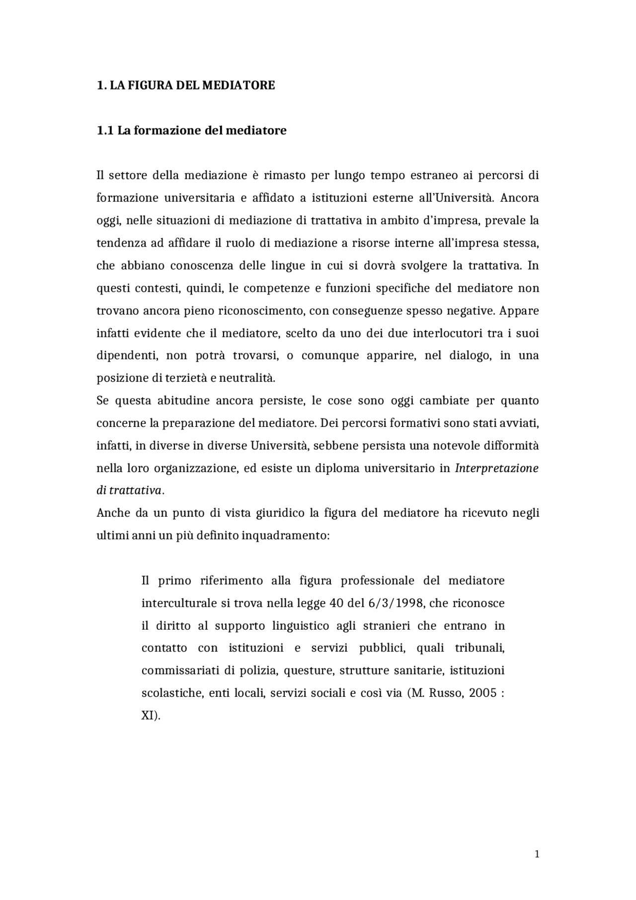 Storia Della Mediazione Docsity