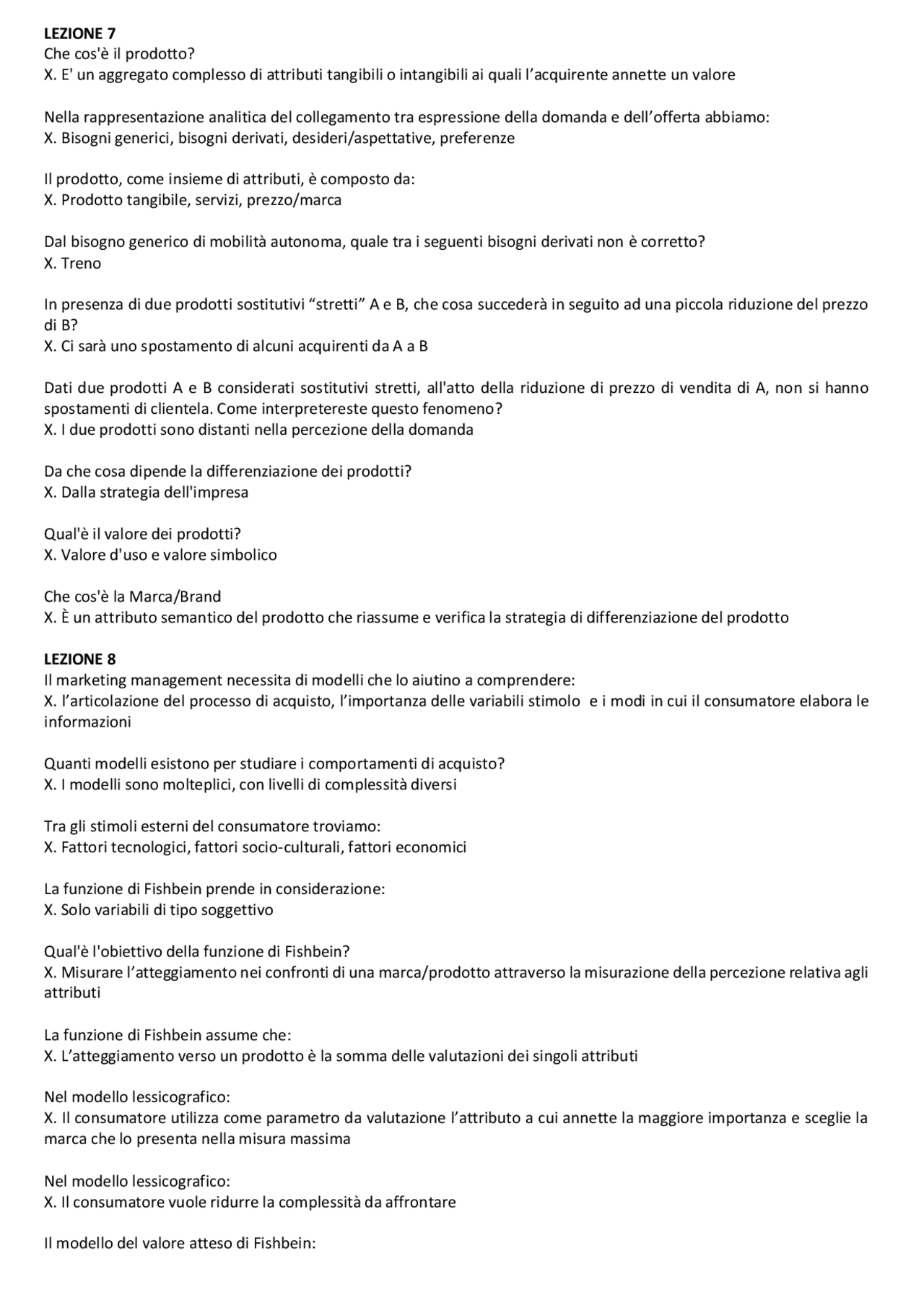 Marketing Domande E Risposte Docsity