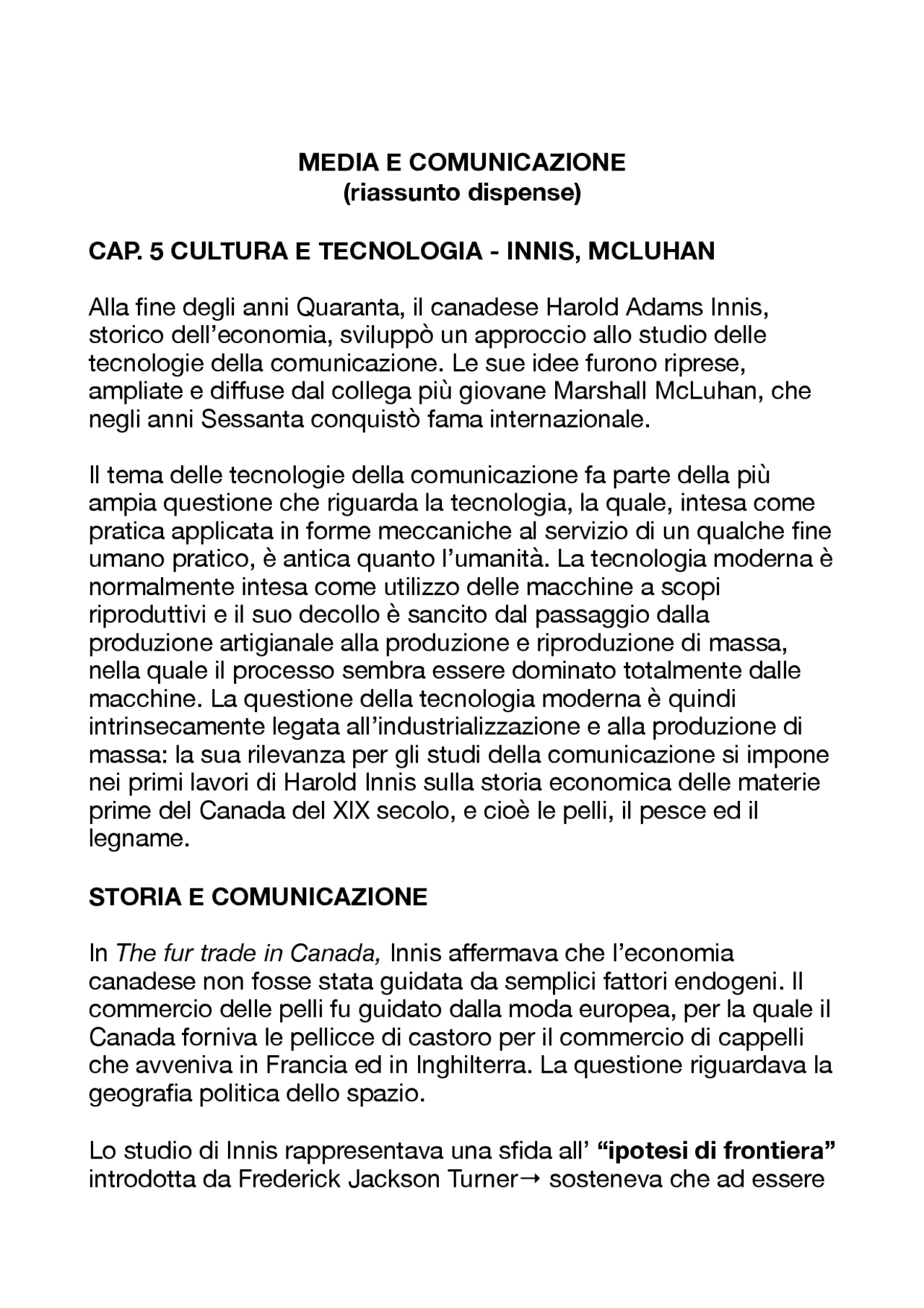 Paddy Scannell Media E Comunicazione Cap 5 6 Docsity