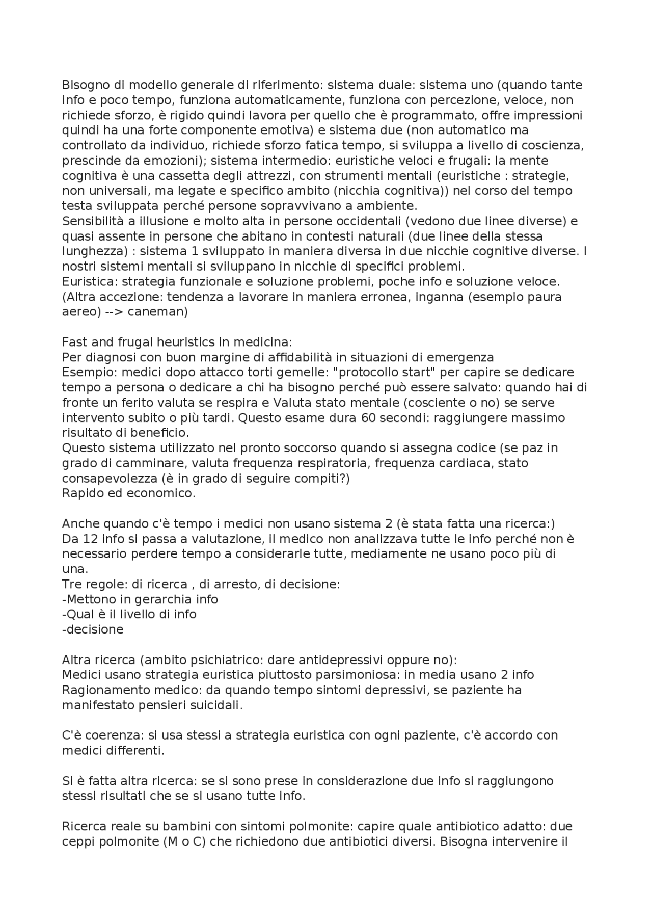 Euristiche Veloci E Frugali Docsity