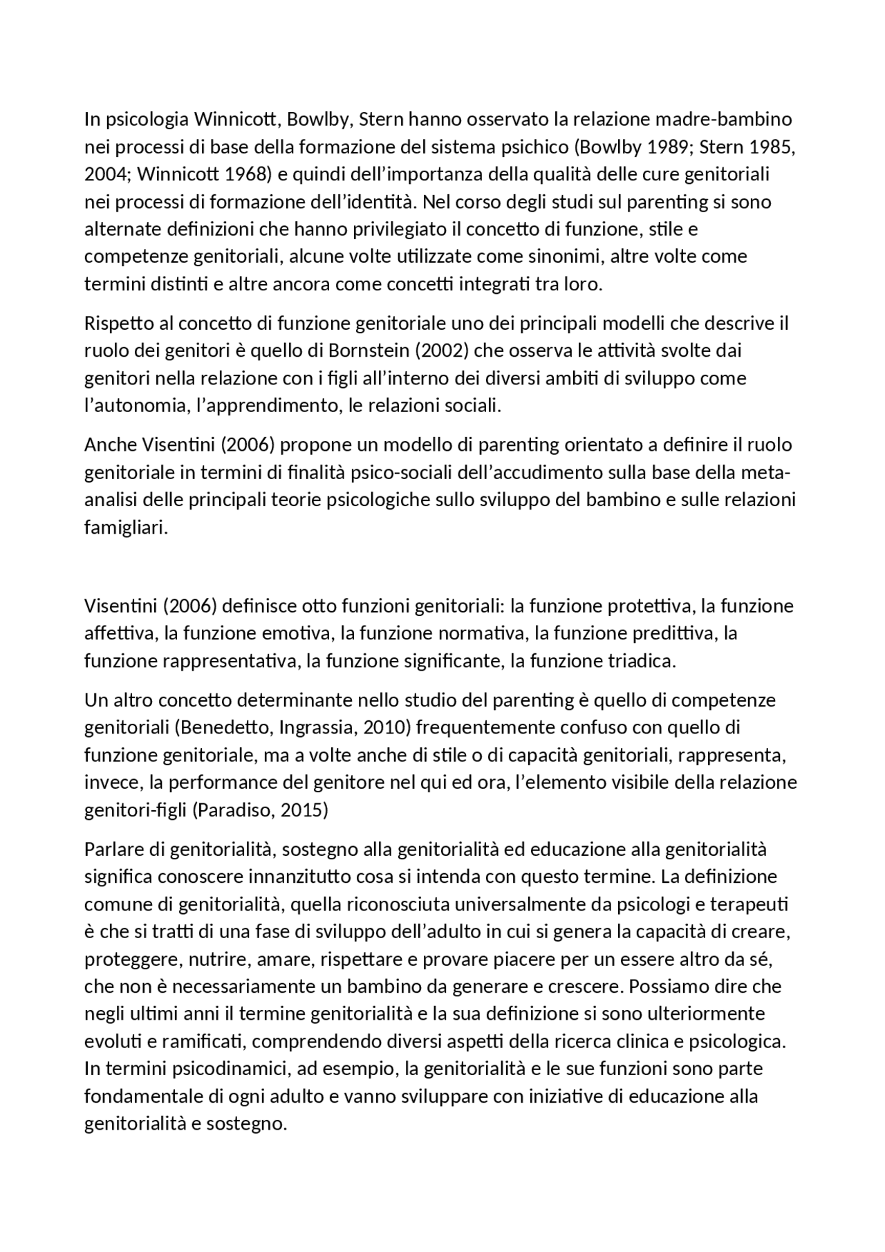 In Psicologia Winnicott Appunti Di Psicologia Docsity