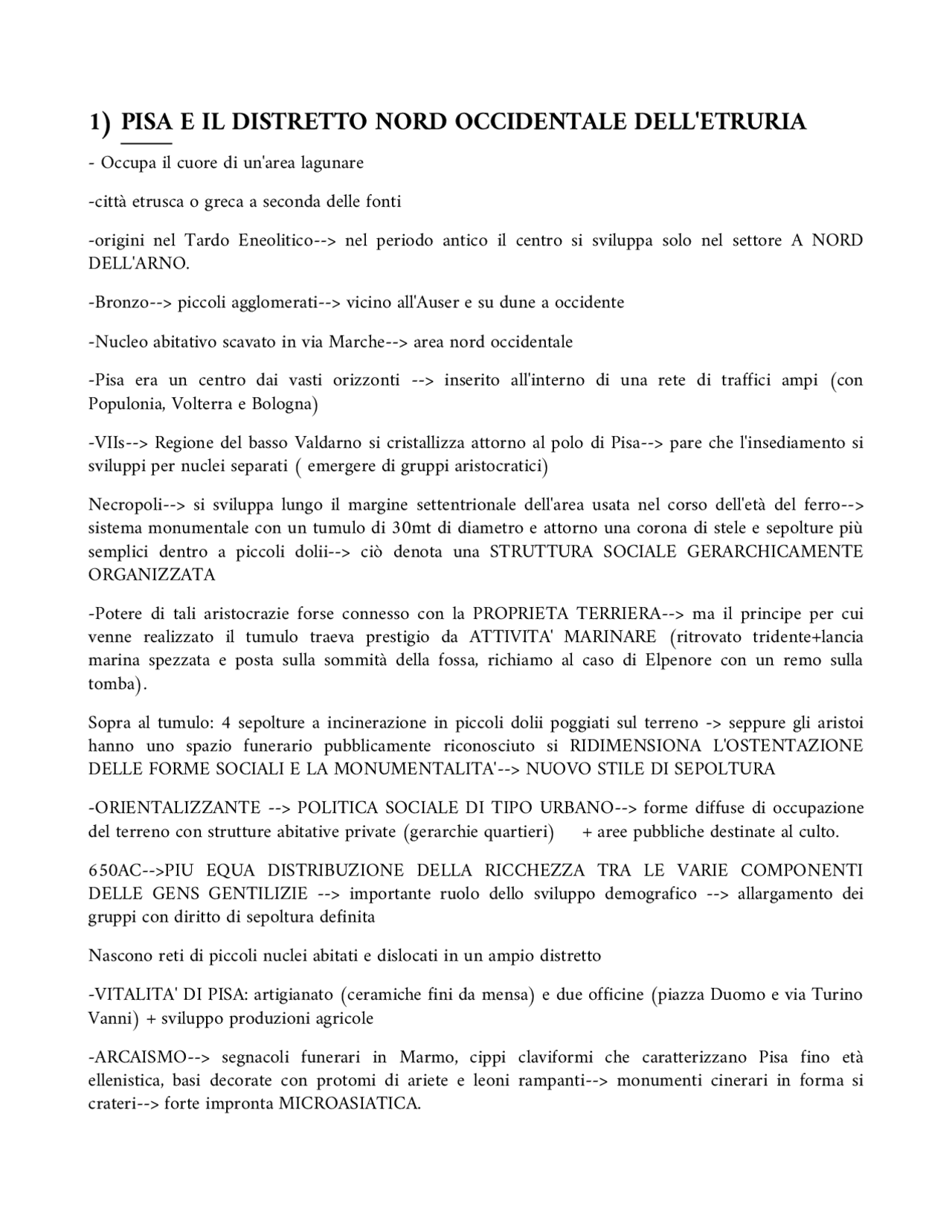 Gli Etruschi Delle Città Fonti Ricerche E Scavi Docsity
