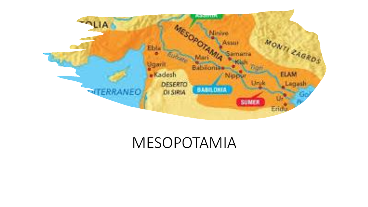 Mappa Della Mesopotamia Mezzaluna Fertile La Mesopotamia