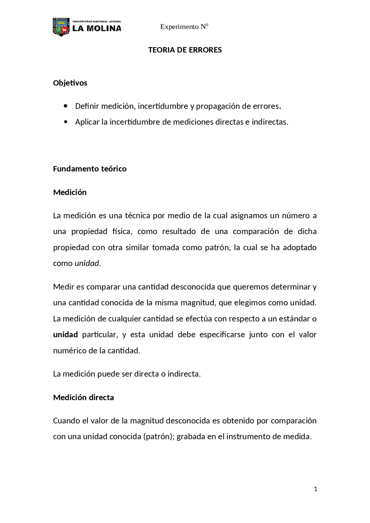 Laboratorio Teoria De Errores Notas De Aula De Física Docsity