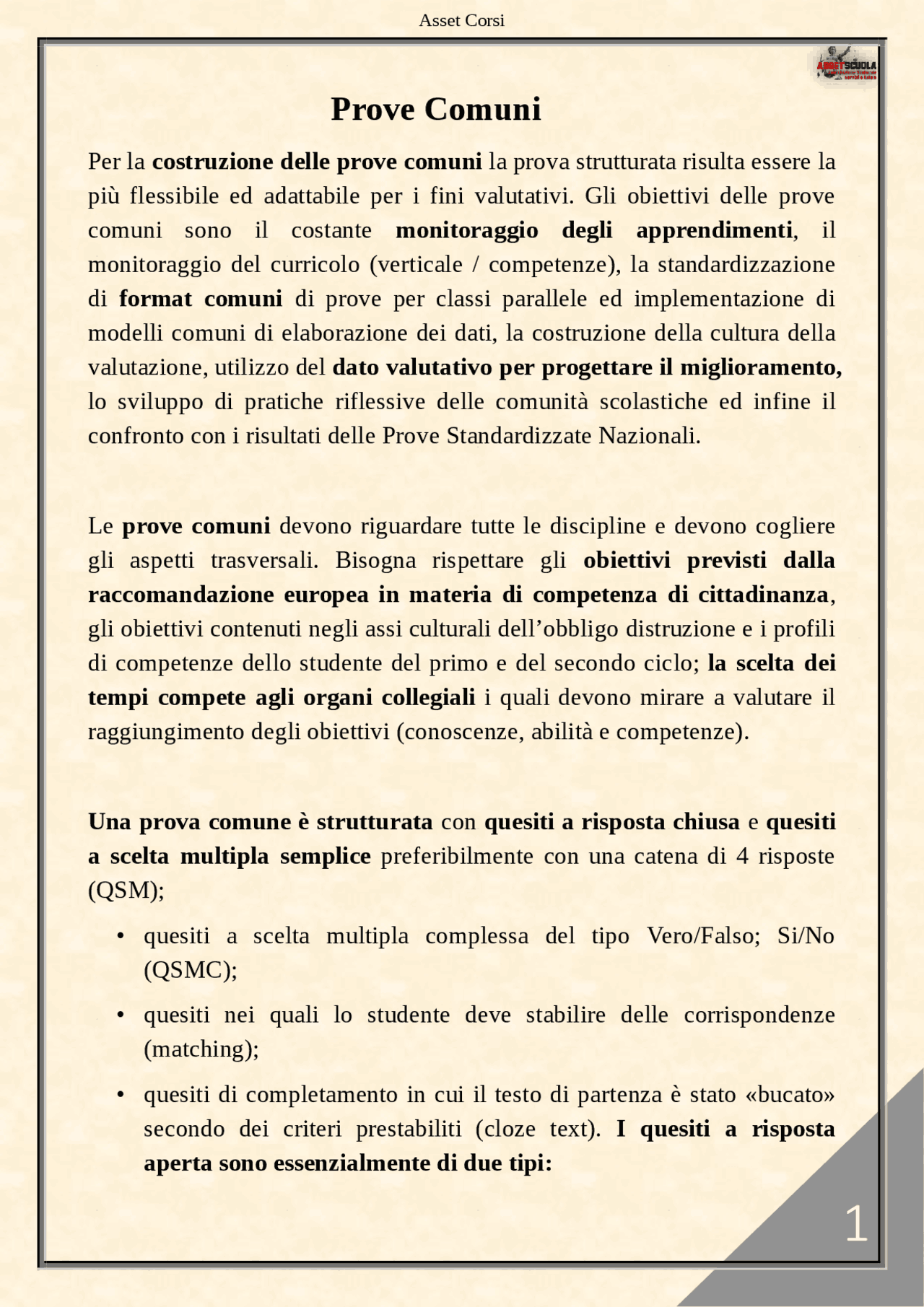 Corso Coding Asset Scuola Dispense Dispense Di Informatica Docsity