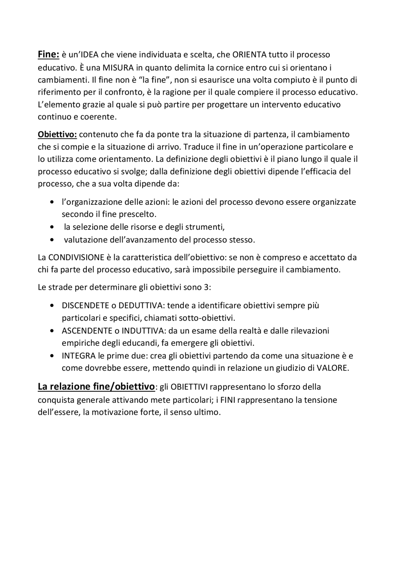 Capire Leducazione Sintesi Docsity
