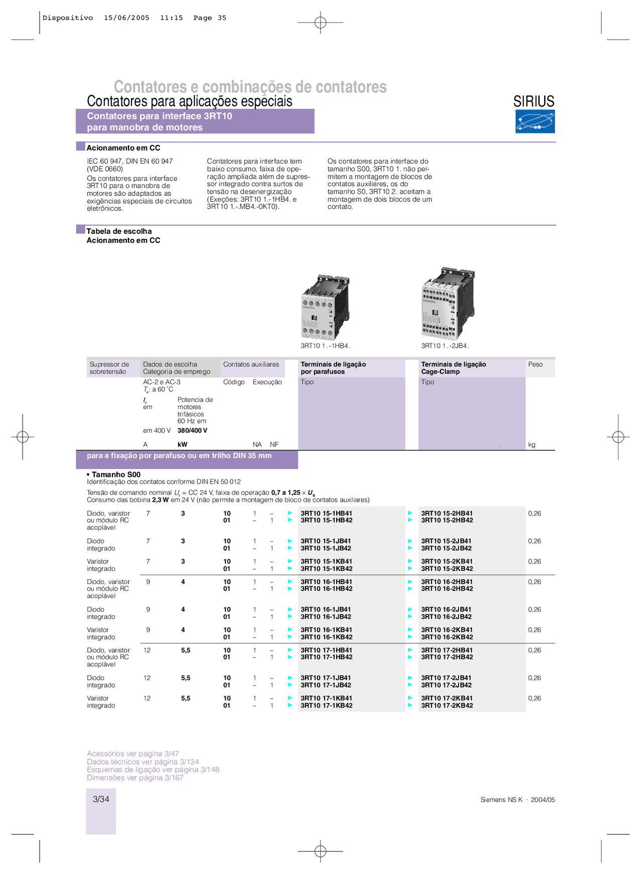 Contatoras Siemens 1 Docsity