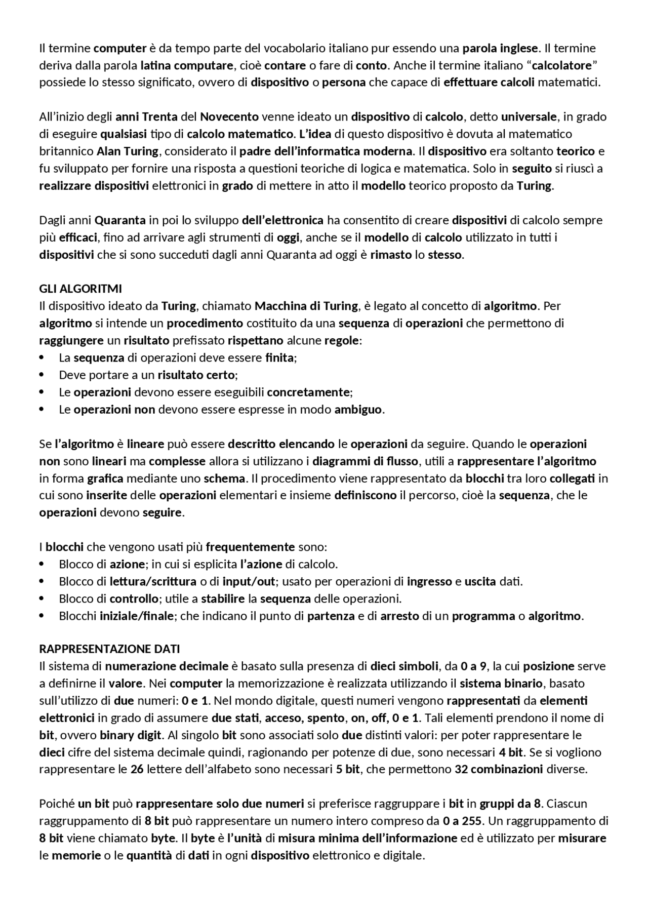 Informatica Di Base Docsity