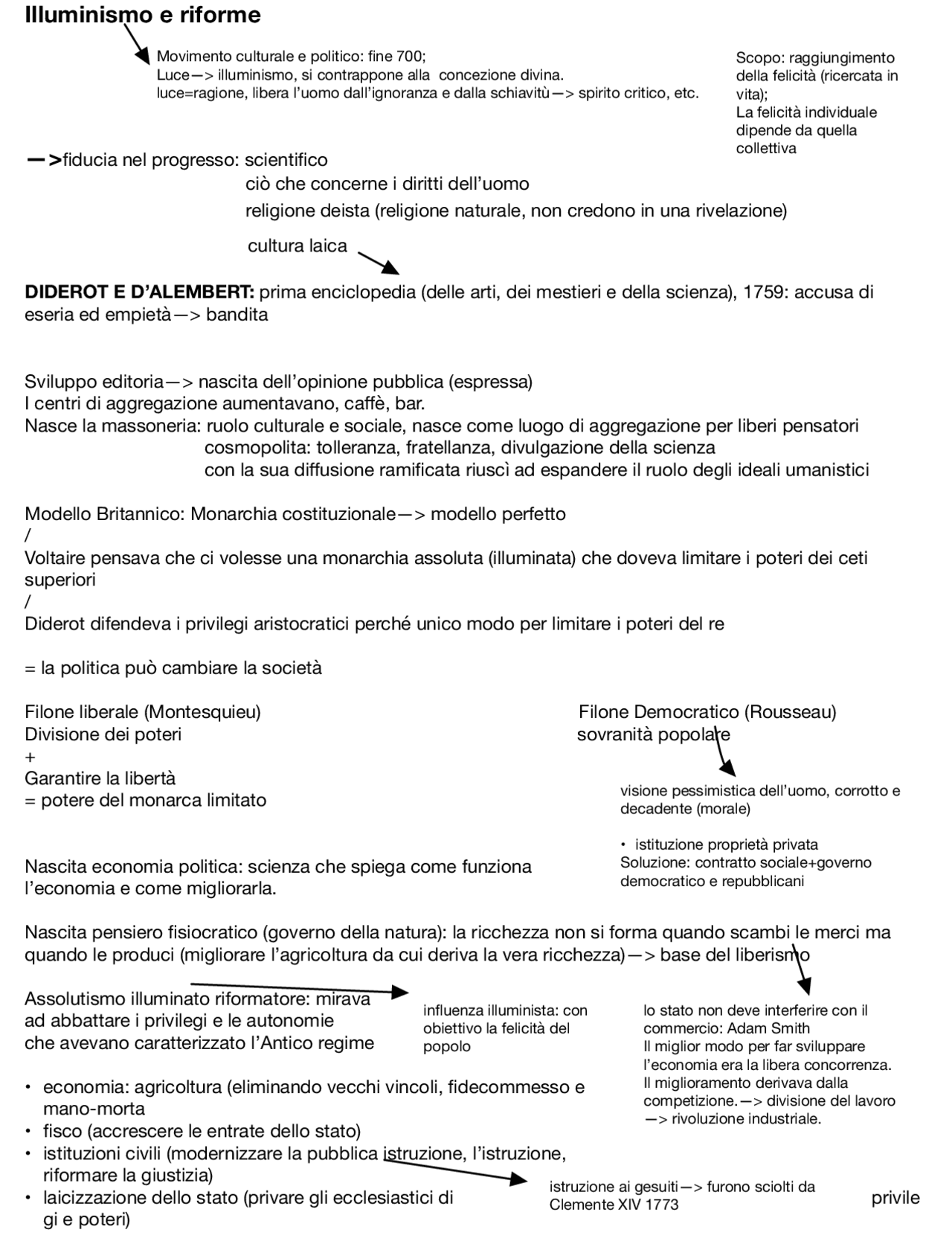 Illuminismo E Riforme Docsity